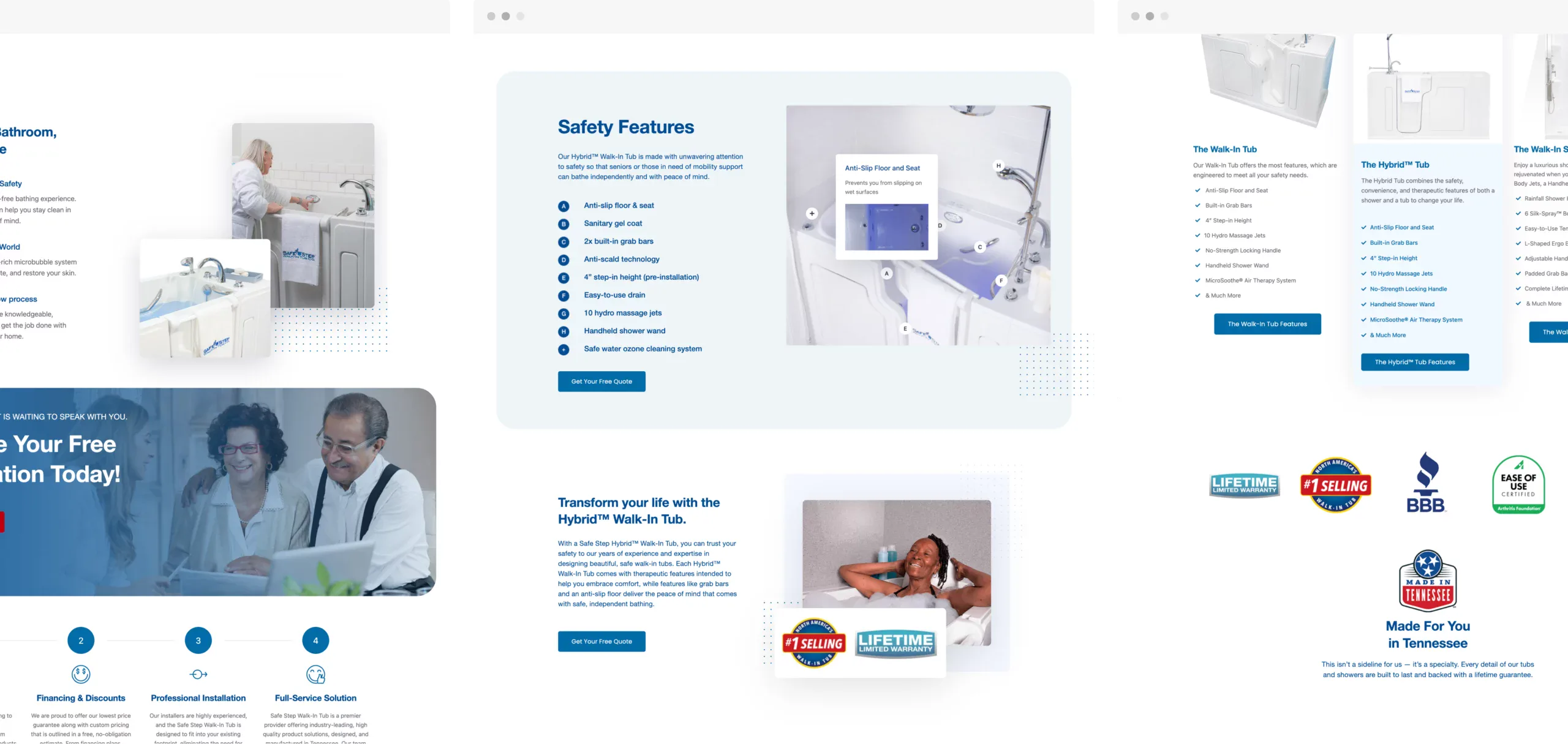 Safe Step – UX-Focused Website Redesign by Storm Brain