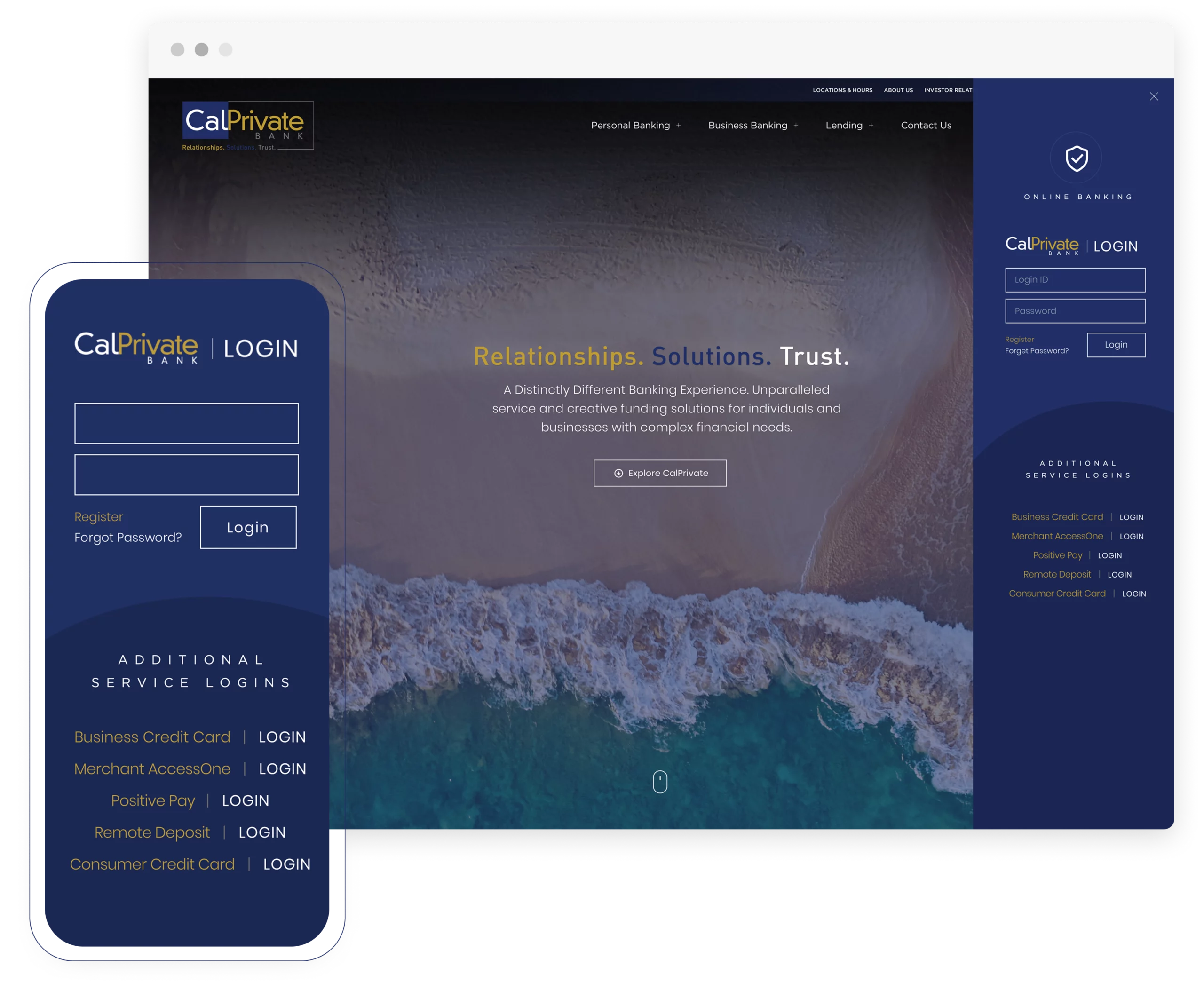 CalPrivate Bank – Brand Development & Website Overhaul by Storm Brain